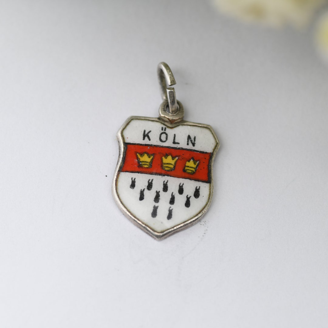 Vintage Köln Cologne Souvenir Travel Charm Germany 800 Silver City Coat of Arms - Etsy