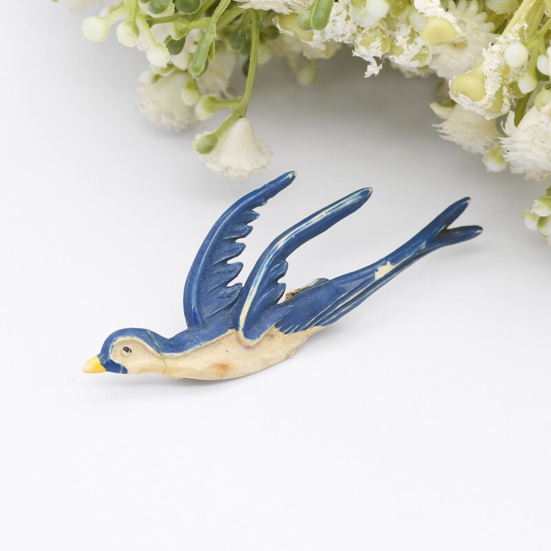Plastic Bird Brooch - Etsy