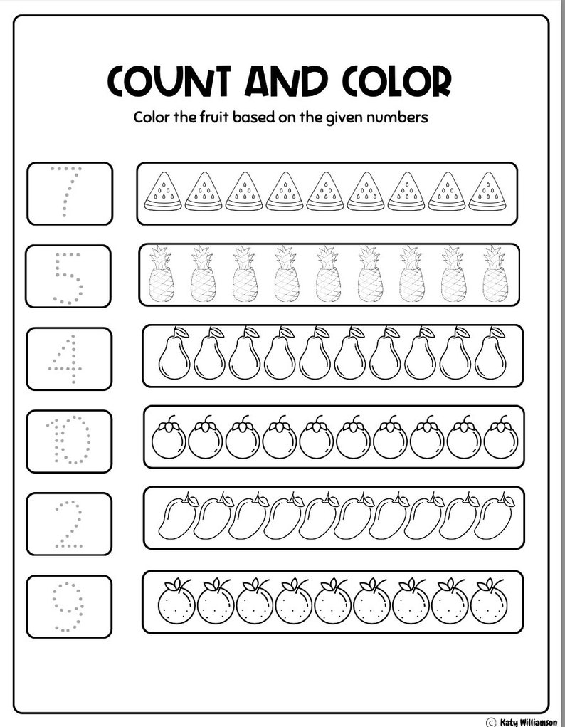 Counting to Ten - Etsy