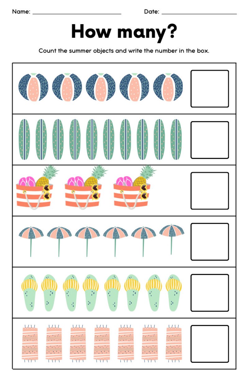 Counting to Ten - Etsy