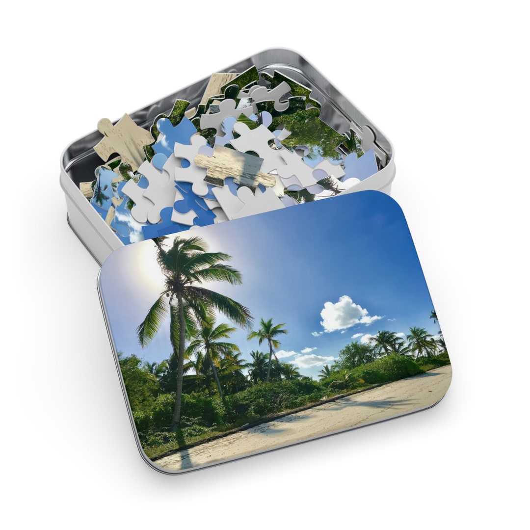 Tropical Coconut Trees Jigsaw Photo Puzzle for Adult - Picture Puzzle ...