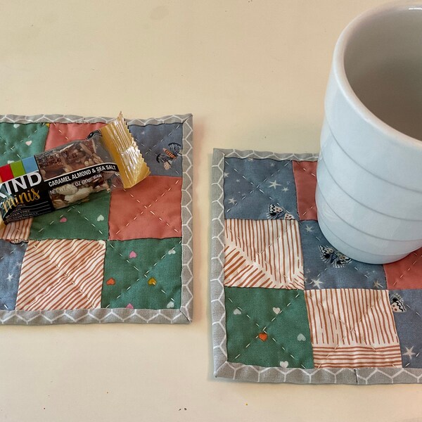 Quilted Mug Rug - Etsy