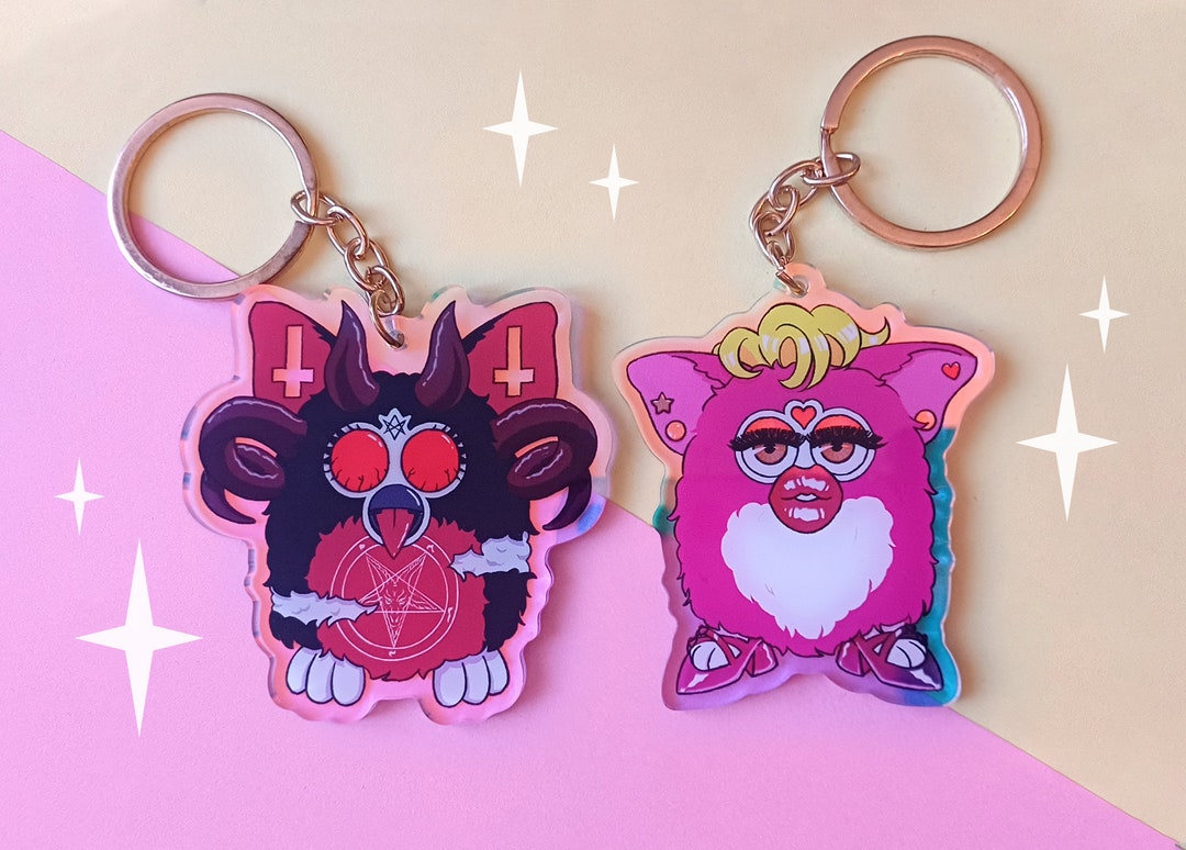 Furbies Keychain Satanic Furby Girly Furby Barbiecore Y2K Aesthetic ...