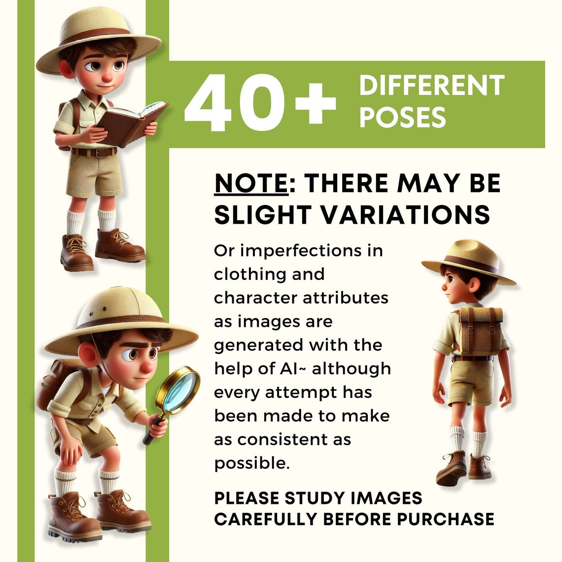 Explorer Jungle Cartoon Clipart - 47 Commercial Use 300dpi PNG Images ...