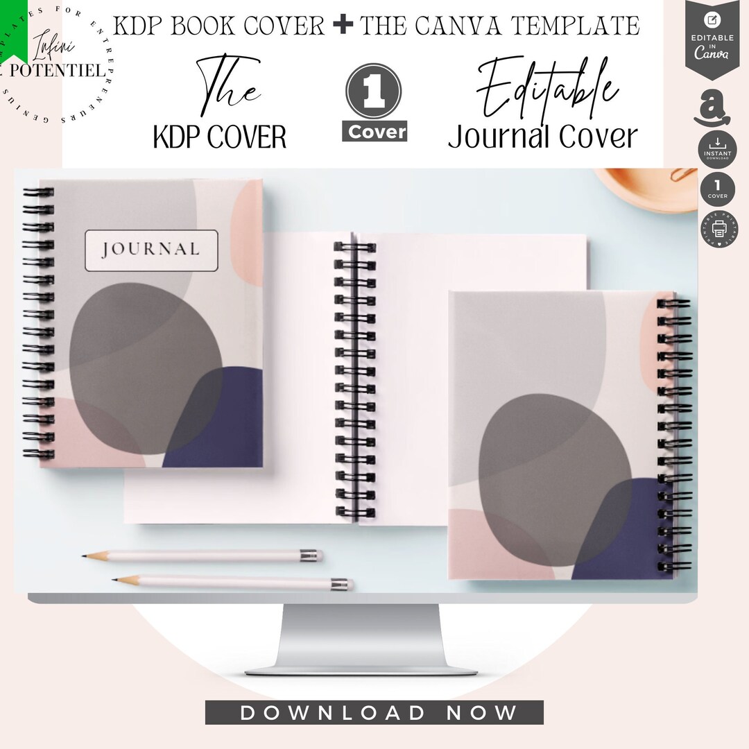KDP Cover Template KDP Editable Template for Book Cover Book Planner ...