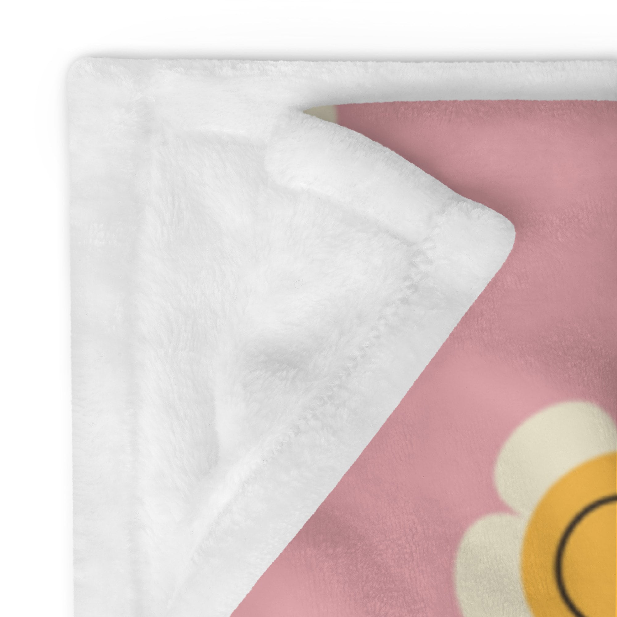 Pink Smiley Face Fleece Throw Blanket - Etsy