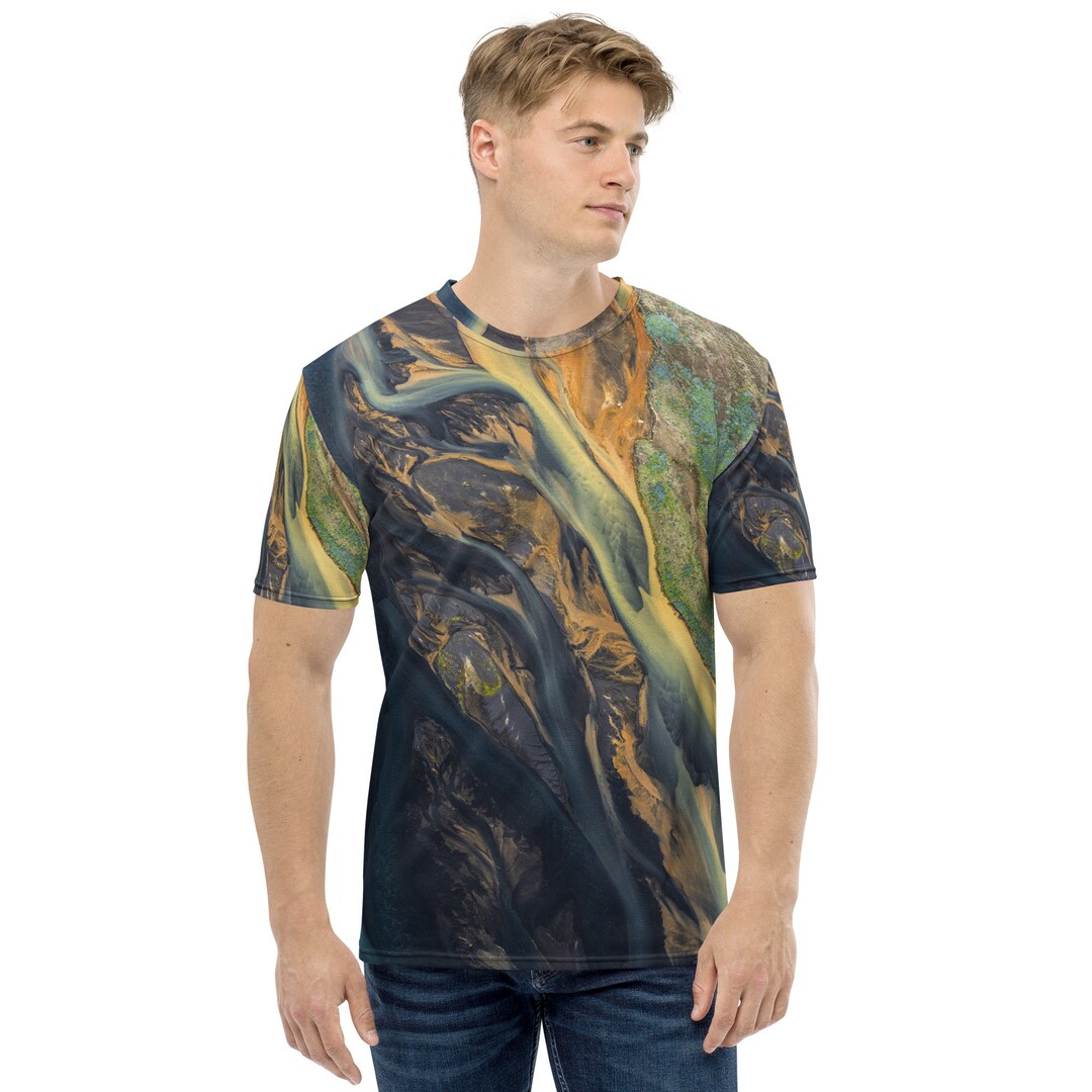 Men's Liquid Mercury Graphic Stretch T-shirt - Etsy