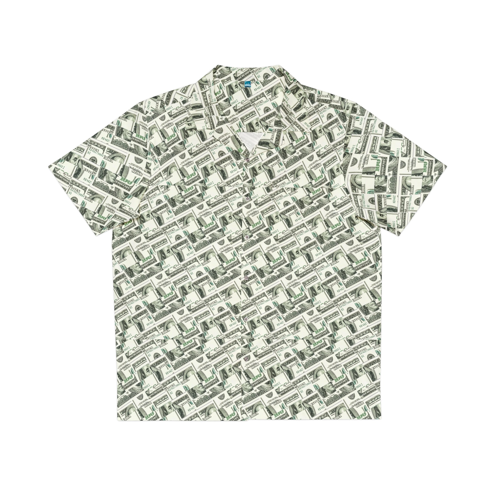 Men's 100 Dollar Money Print Hawaiian Shirt - Etsy