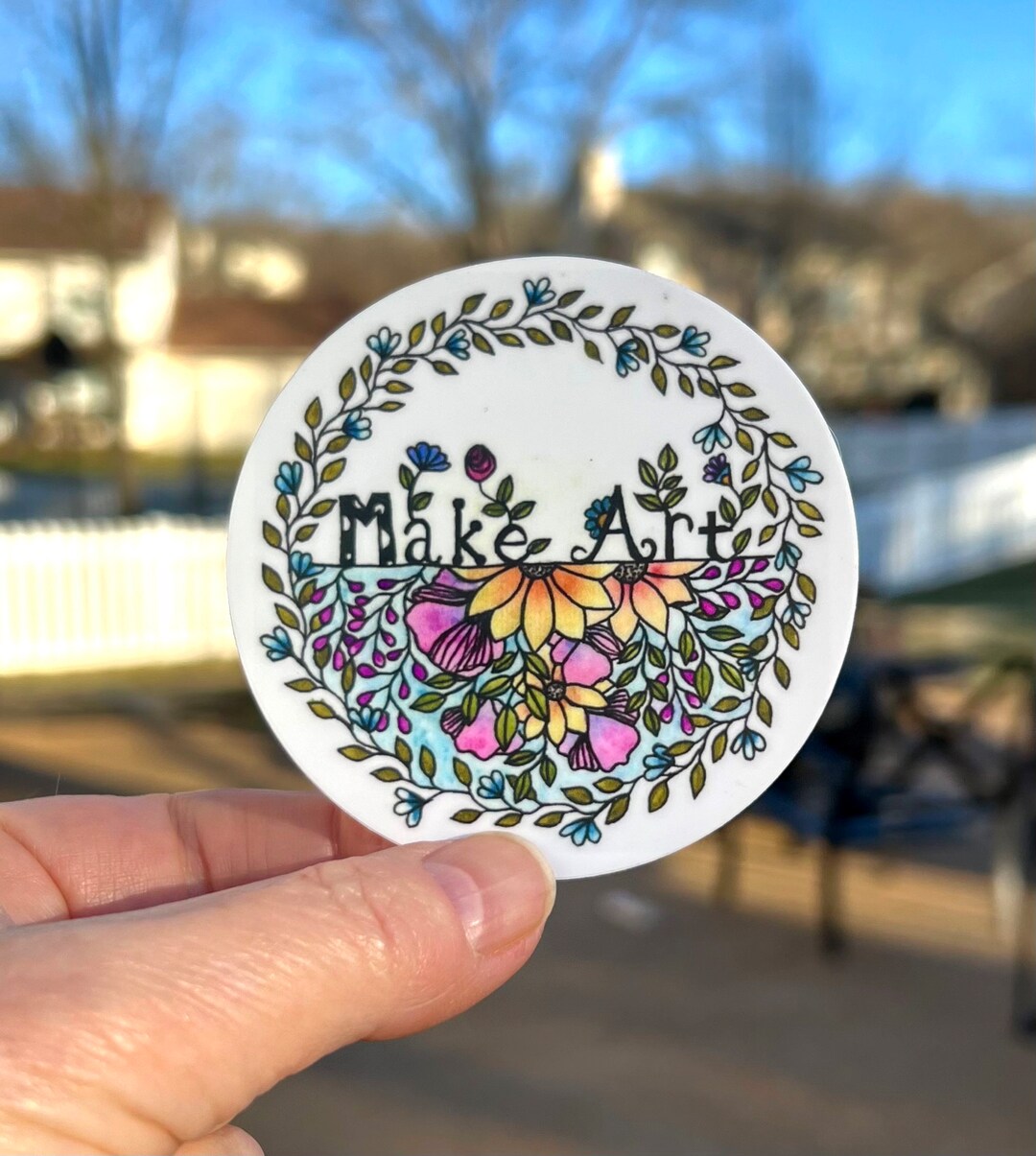 Mandala Vinyl Sticker-water Bottle-laptop-waterproof - Etsy