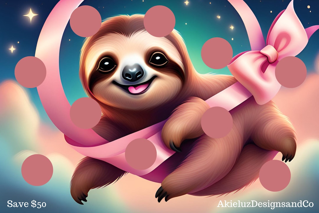 Sloth-tastic Savings Adventure //scratch off Savings Challenge Low ...