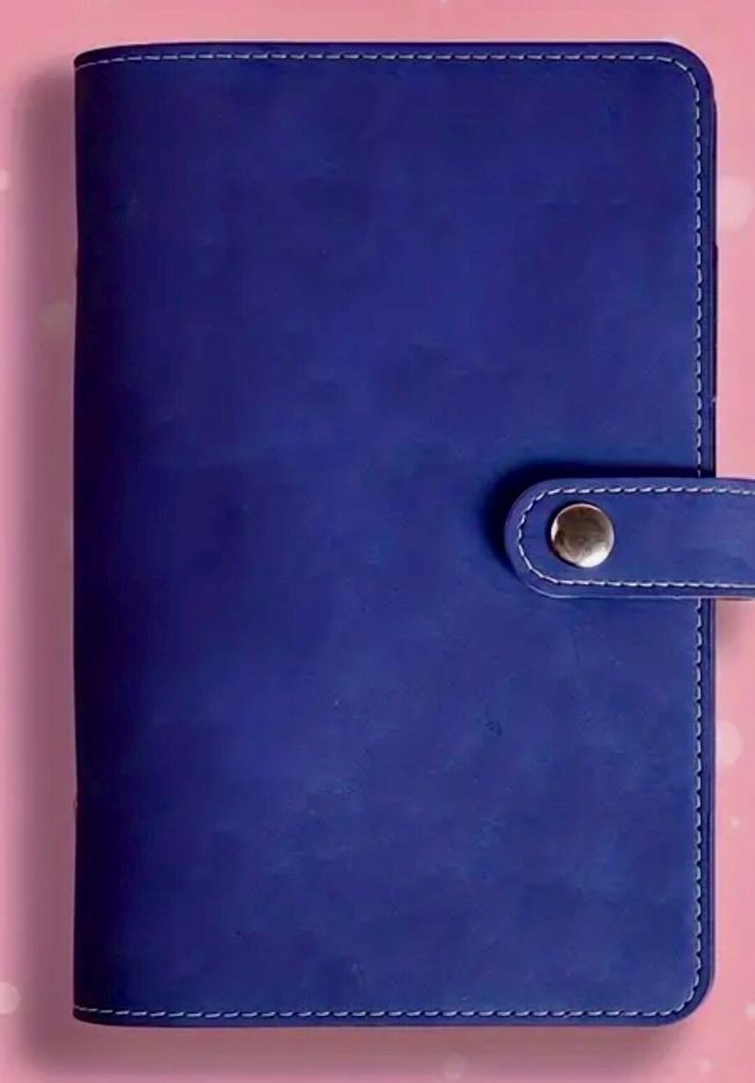 A6 Royal Blue Leather Custom Binder Cash Budgeting Binder Cash ...