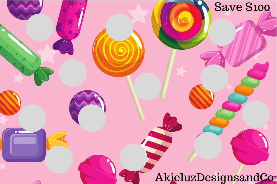 Candy Crush Treasure Hunt // Scratch off Savings Challenge Low Income ...