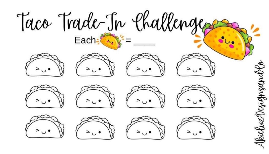 Taco Trade in // Savings Challenge - Etsy