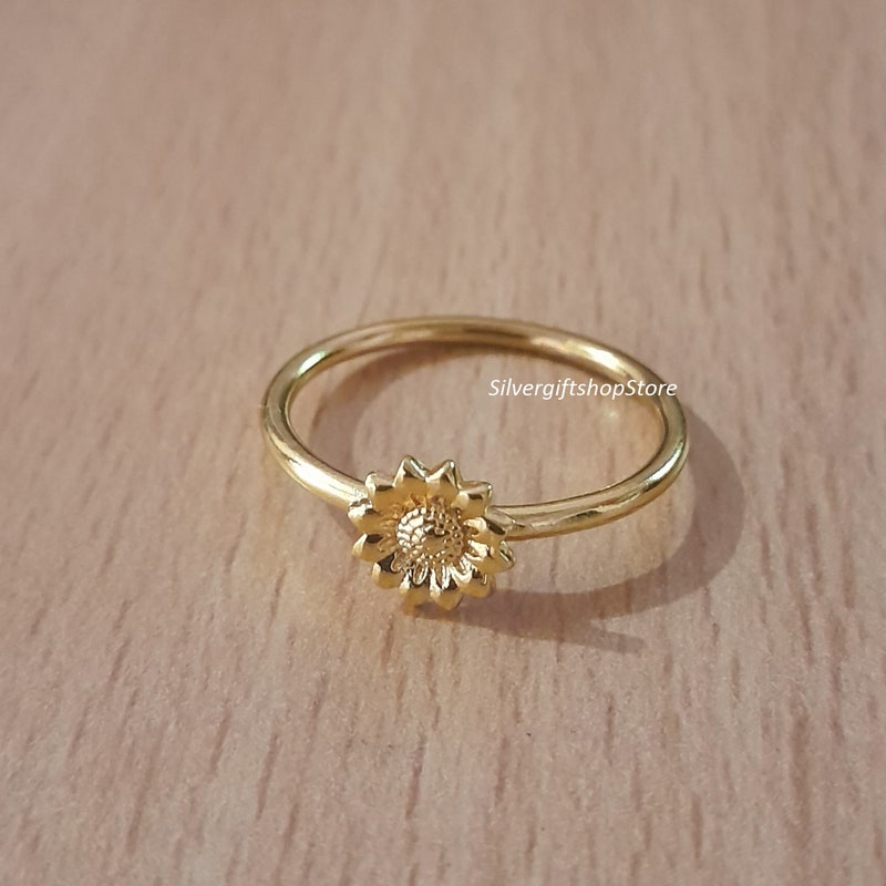 Sunflower Ring - Etsy