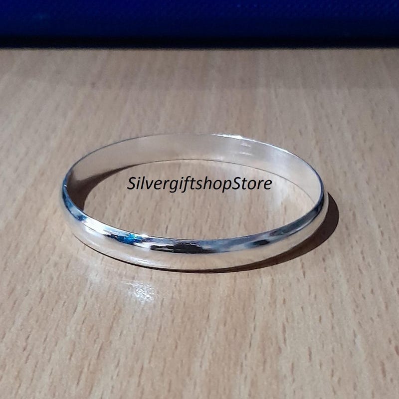 Silver Bangle - Etsy