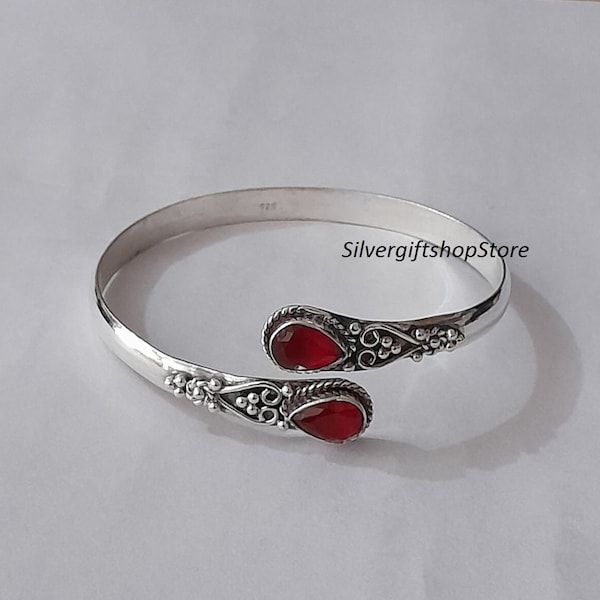 Garnet Bangle - Etsy