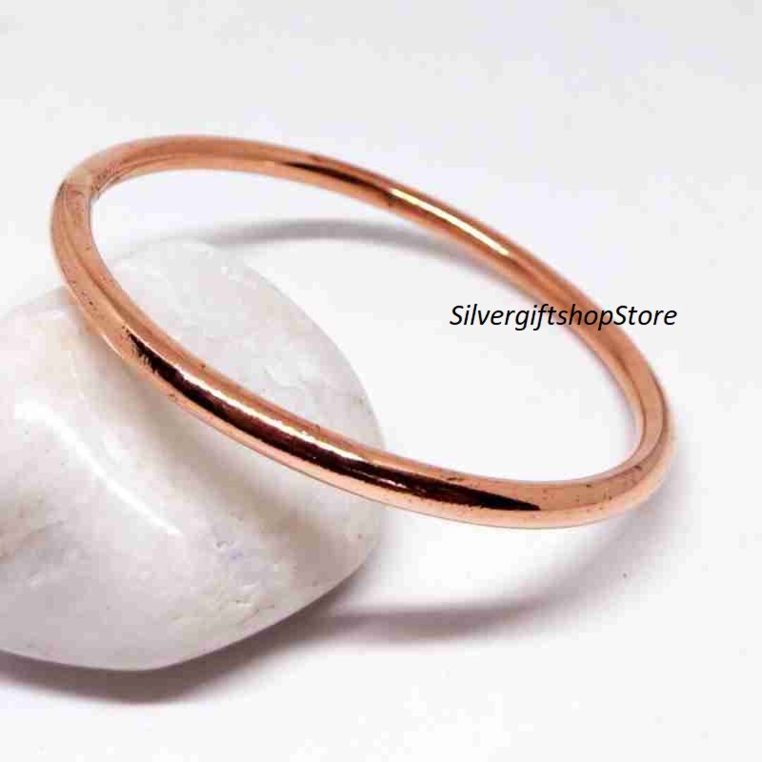 Pure Copper Bangle / Kara, Copper Kada , Round Copper Bangle Kada ...