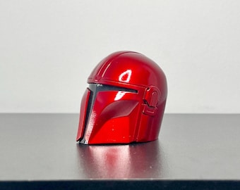 Mini Mandalorian Helmet Mando Scifi Collectible 3D Printed Hand Painted ...