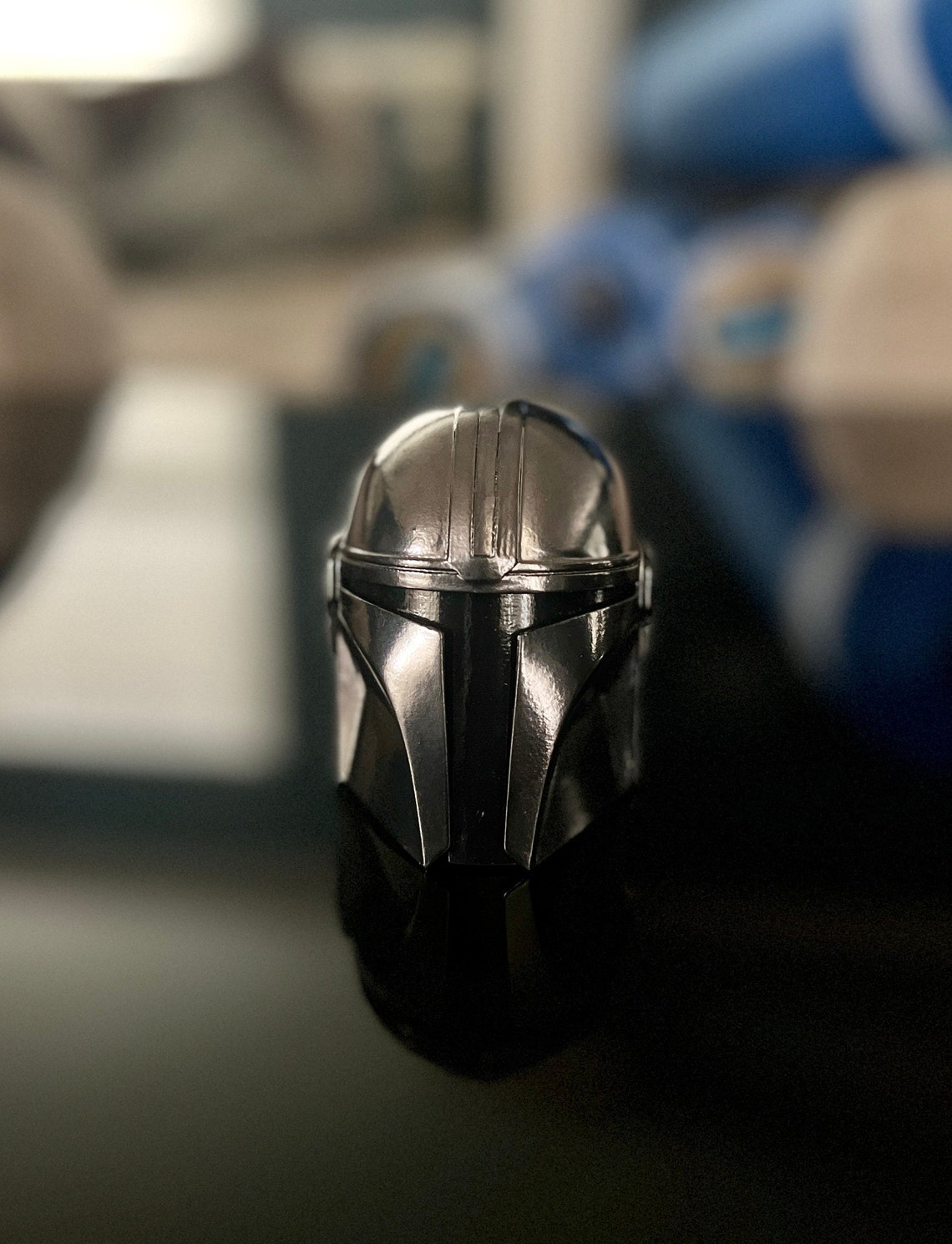 Mini Mandalorian Helmet Mando Scifi Collectible 3D Printed Hand Painted ...