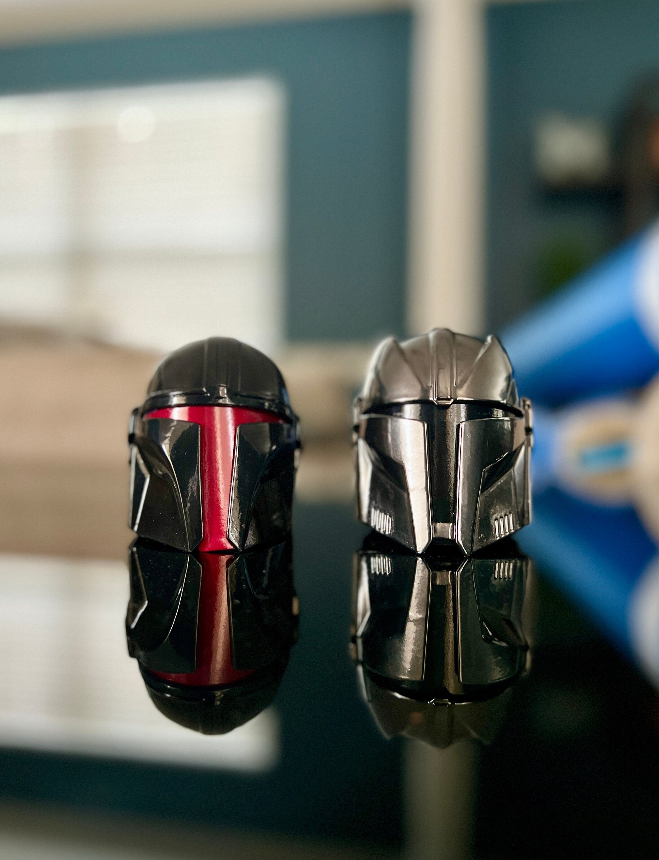 Mini Mandalorian Helmet Set Din Djarin/mando Knight Scifi Collectibles ...
