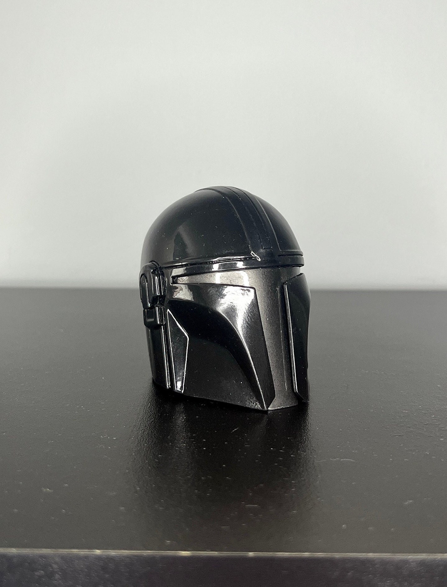 Mini Mandalorian Helmet Din Djarin Black/chrome Visor Mando Scifi ...
