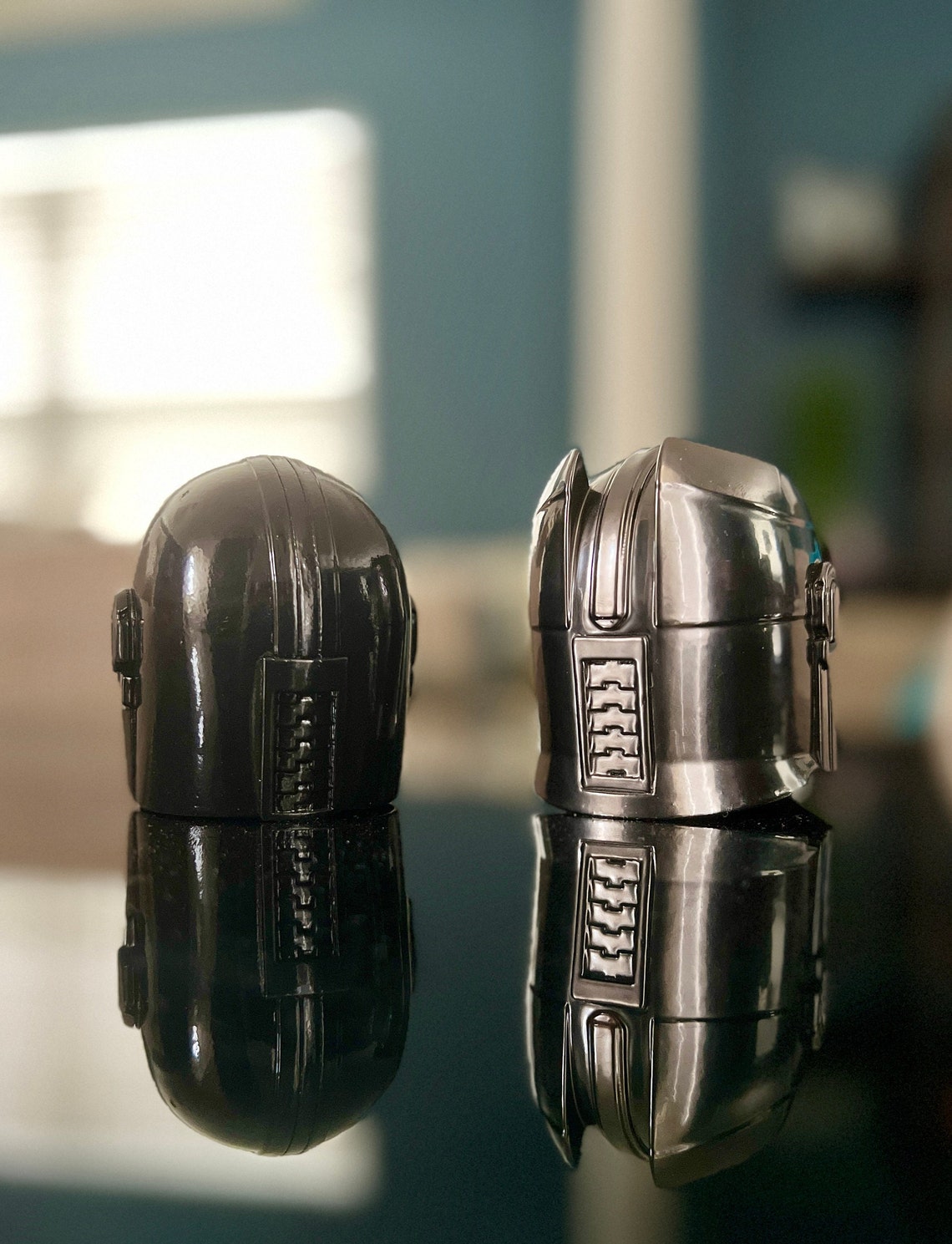 Mini Mandalorian Helmet Set Din Jarin/mando Knight Combo - Etsy