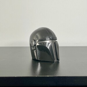 Mini Mandalorian Helmet Din Djarin Black/chrome Visor Mando Scifi ...