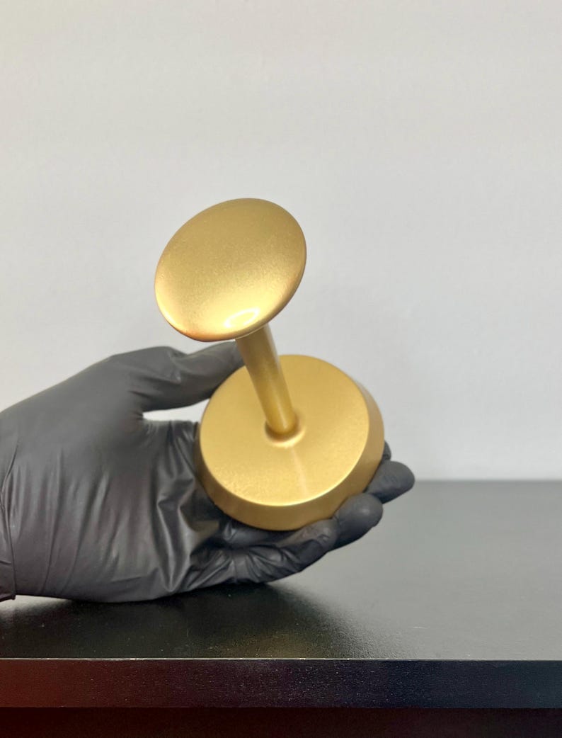 Mini Helmet Stand Gold 3D Printed Hand Painted Prop Small Desk ...