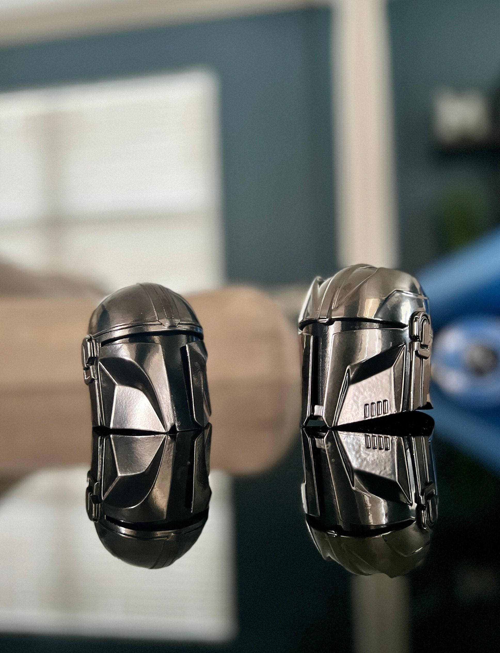 Mini Mandalorian Helmet Set Din Jarin/mando Knight Beskar - Etsy