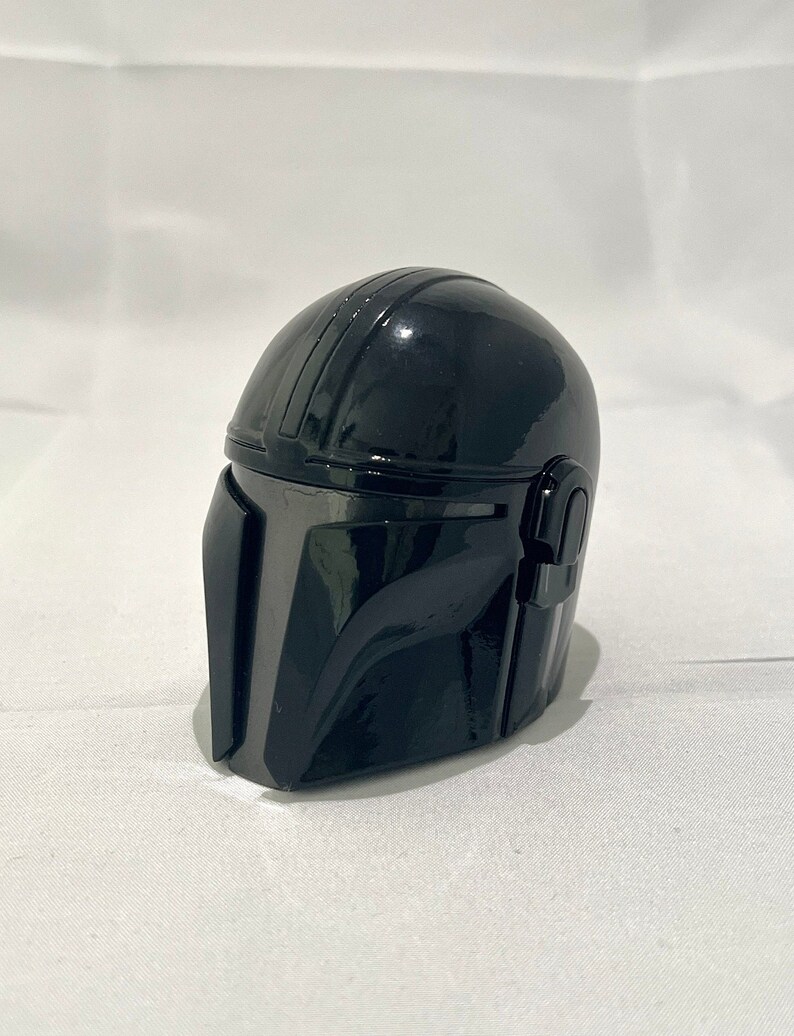 Mini Mandalorian Helmet Din Djarin Black/chrome Visor Mando Scifi ...