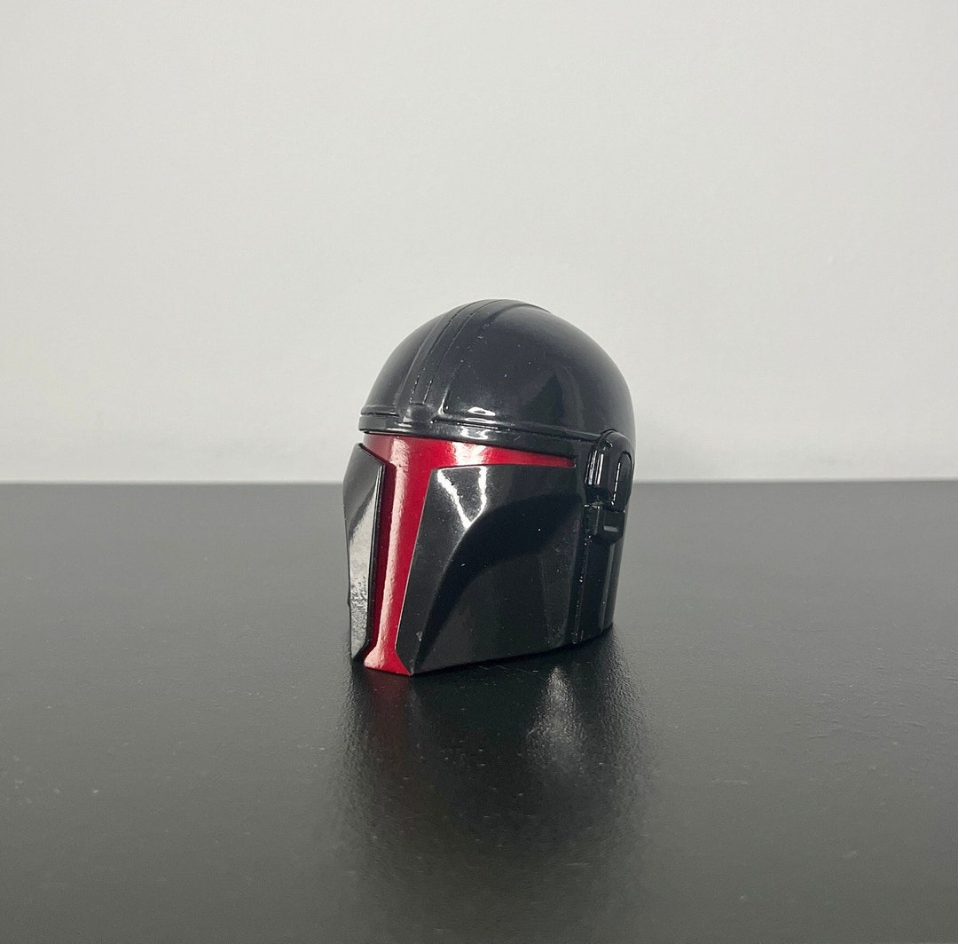 Mini Mandalorian Helmet Din Djarin Black/red Visor Mando Scifi ...