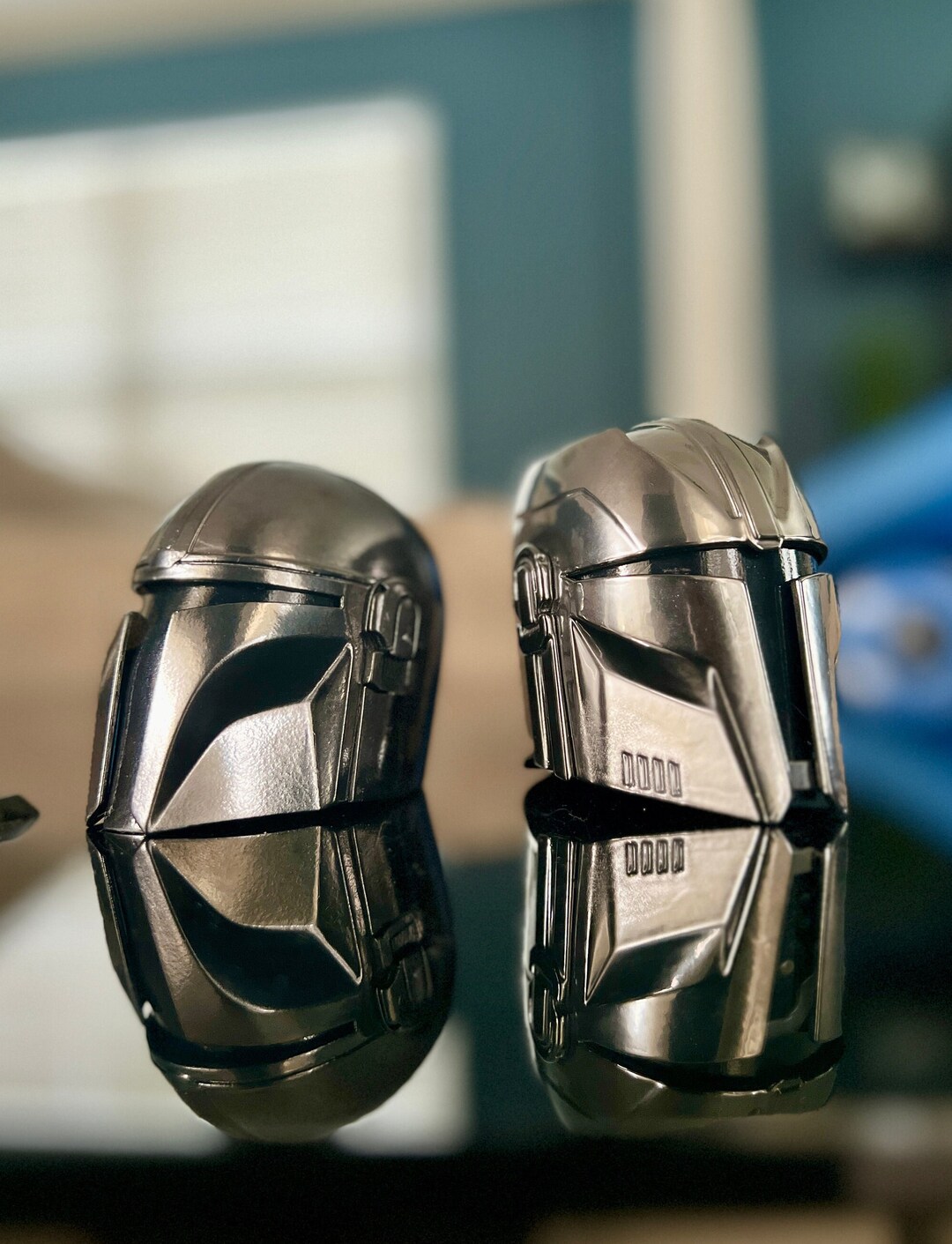 Mini Mandalorian Helmet Set Din Jarin/mando Knight Beskar - Etsy