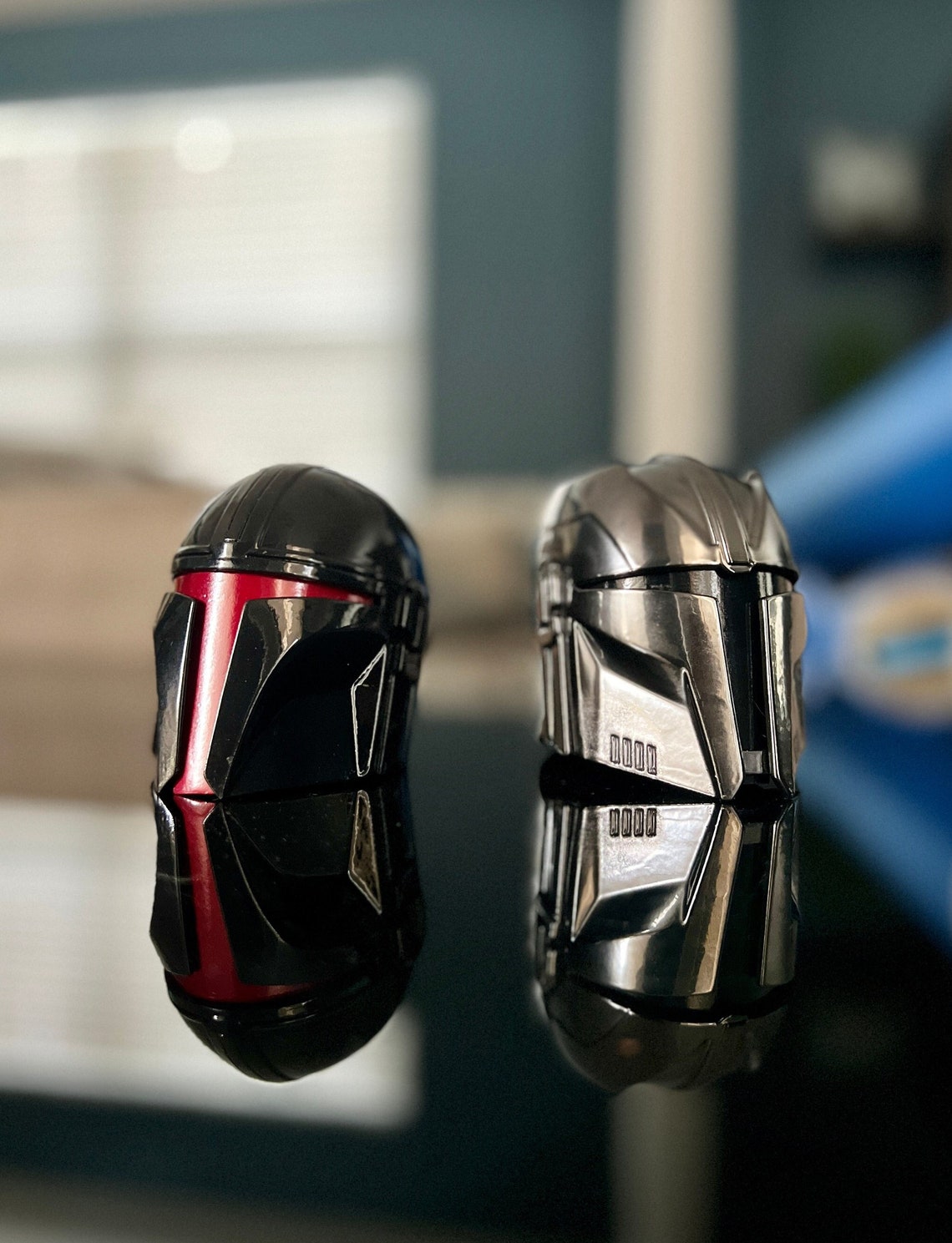 Mini Mandalorian Helmet Set Din Djarin/mando Knight Scifi Collectibles ...