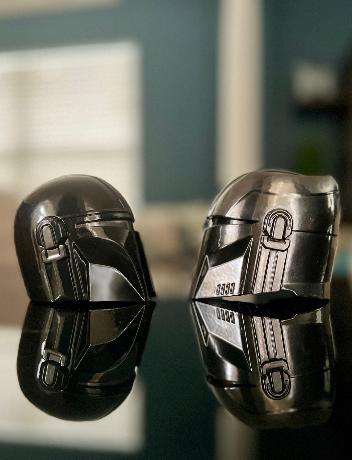 Mini Mandalorian Helmet Set Din Jarin/mando Knight Combo - Etsy