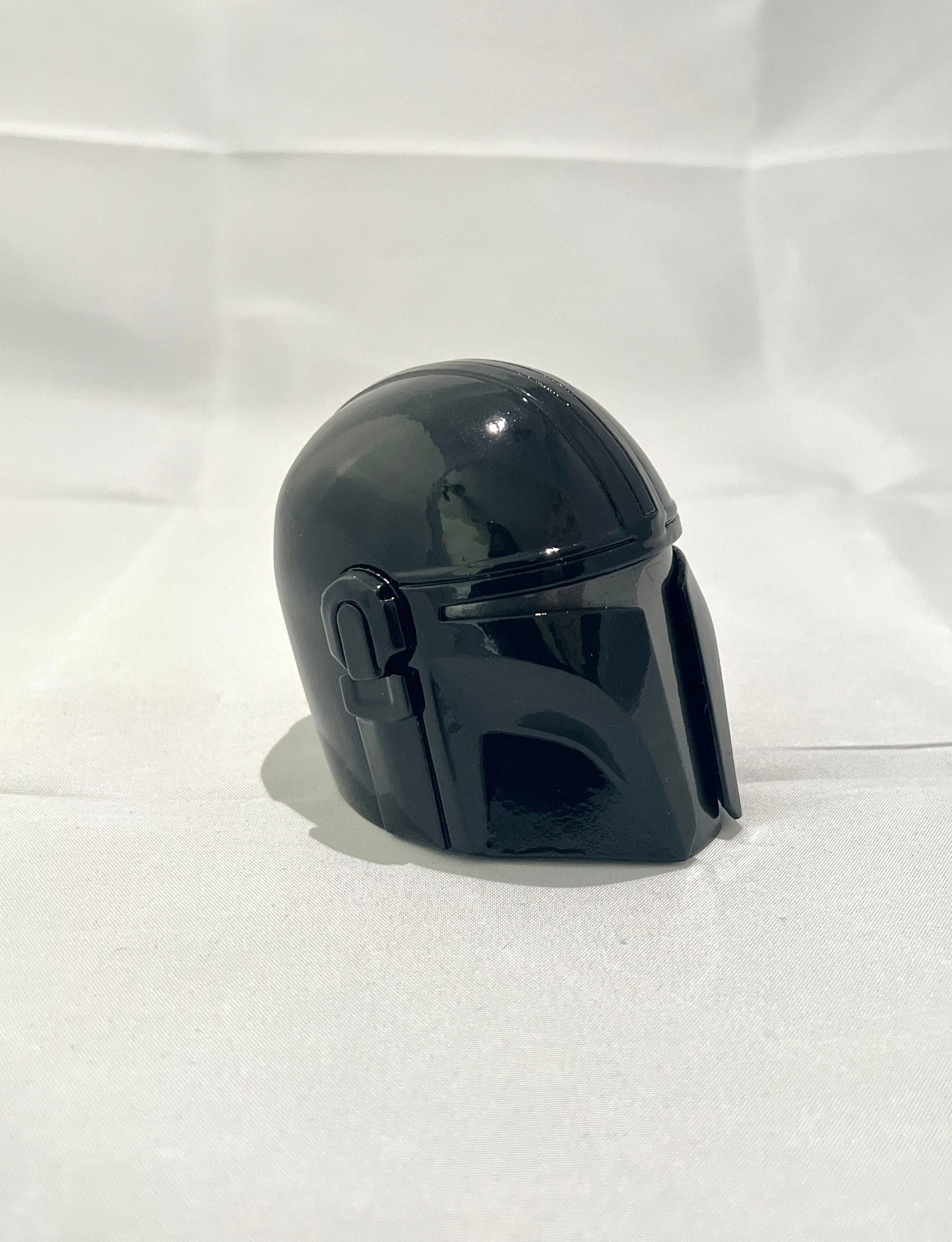 Mini Mandalorian Helmet Din Djarin Black/chrome Visor Mando Scifi ...
