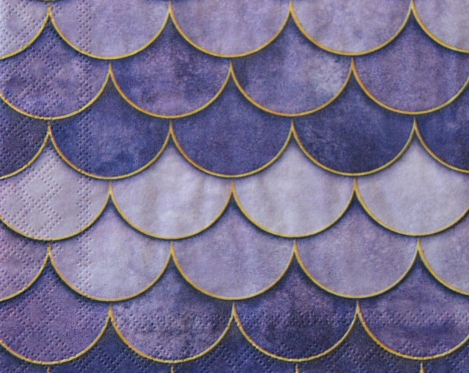 2 or 4 Pcs Paper Napkins for Crafting , Purple , Pink , Gold Oriental ...