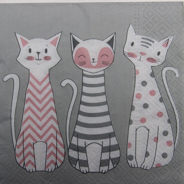 Decoupage Cat - Etsy
