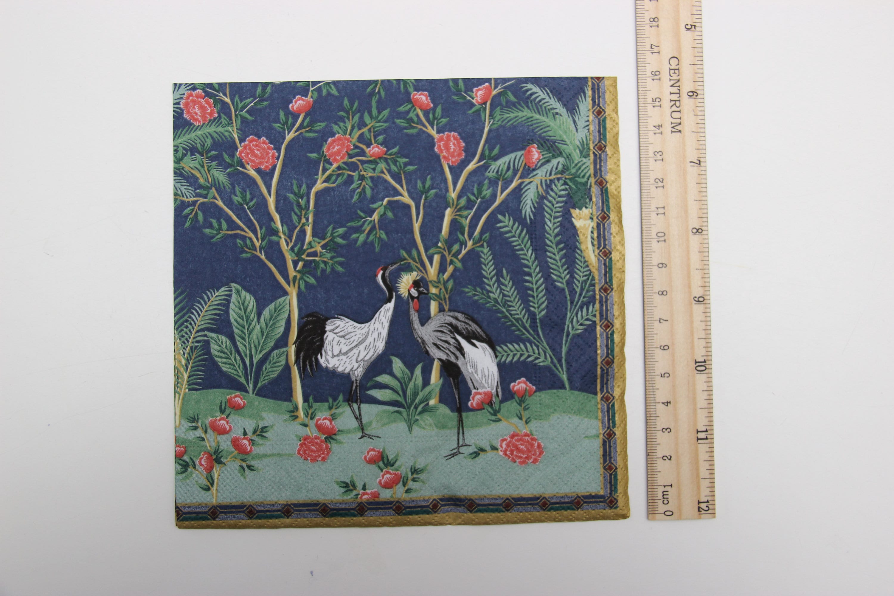 2 or 4 Pcs Paper Napkins for Decoupage , Couple of Chinese Crane Birds ...