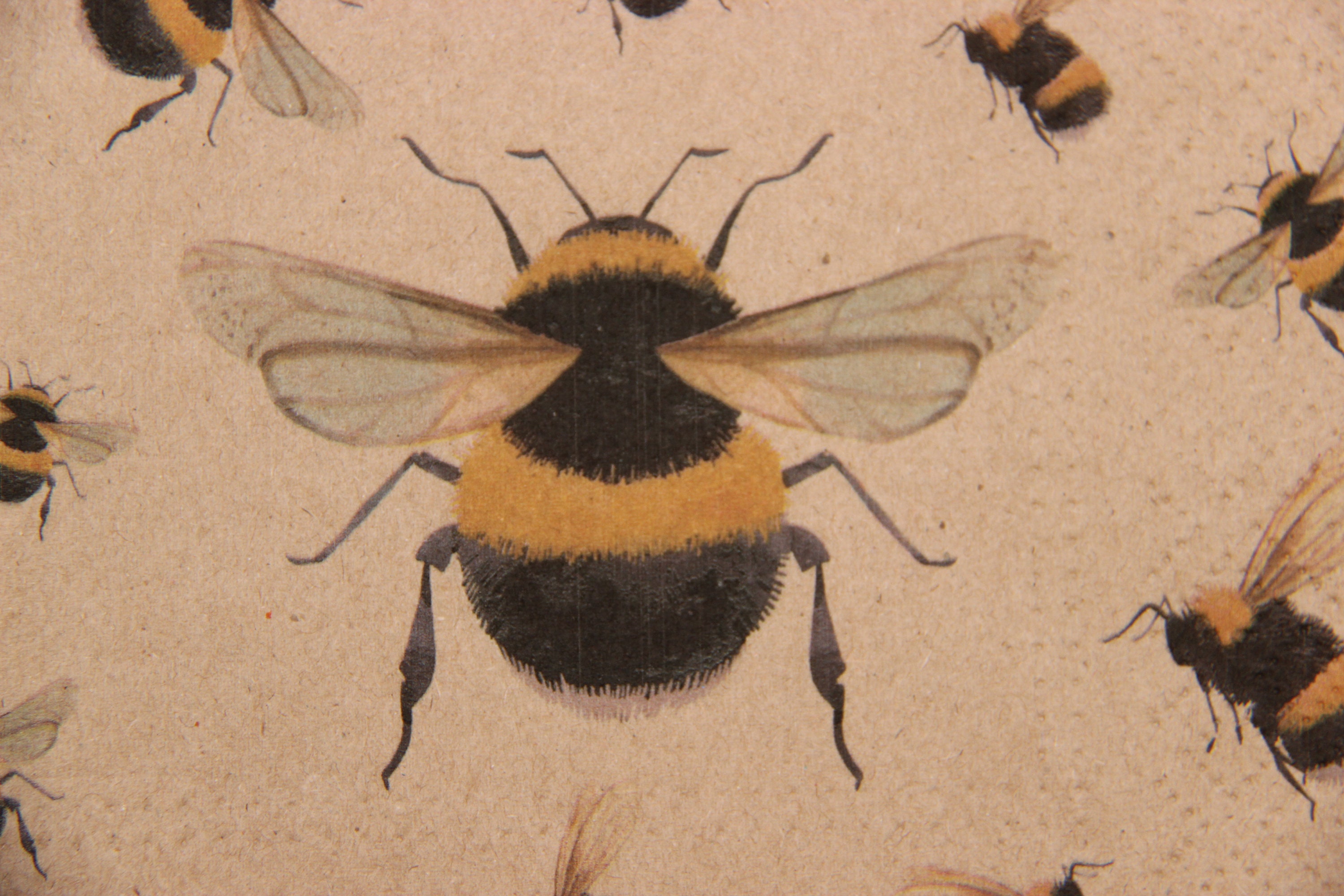 2 or 4 Pcs Paper Napkins for Decoupage, Bumblebees Pattern on 100% ...