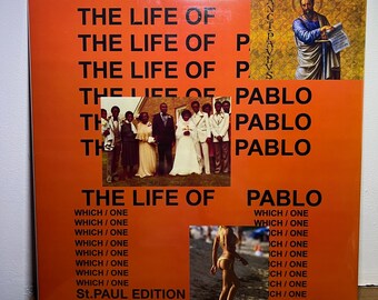 Life of Pablo Vinyl Record Poster - Etsy