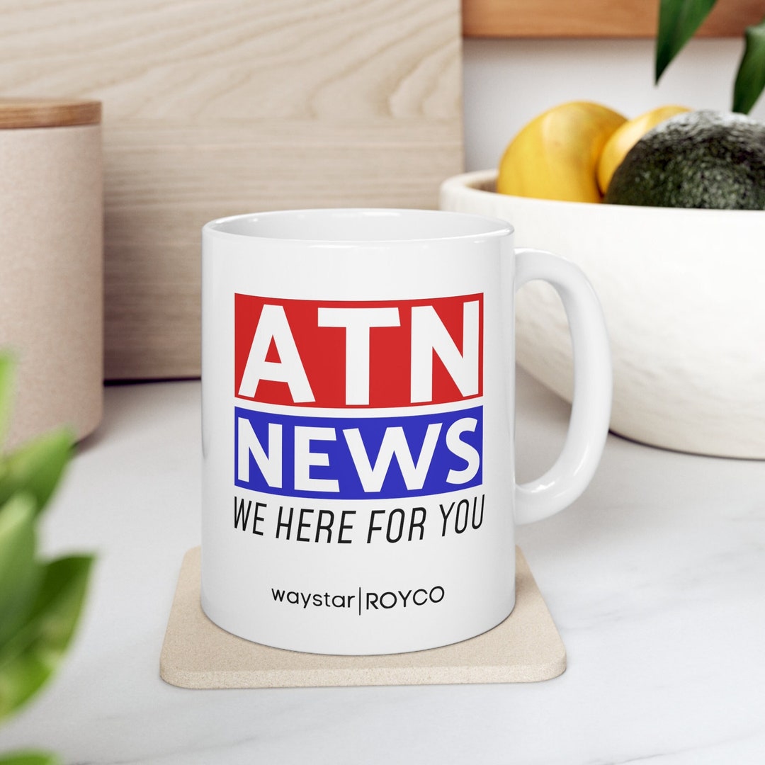 Succession ATN News Mug ATN Mug Waystar Royco Mug We Here - Etsy