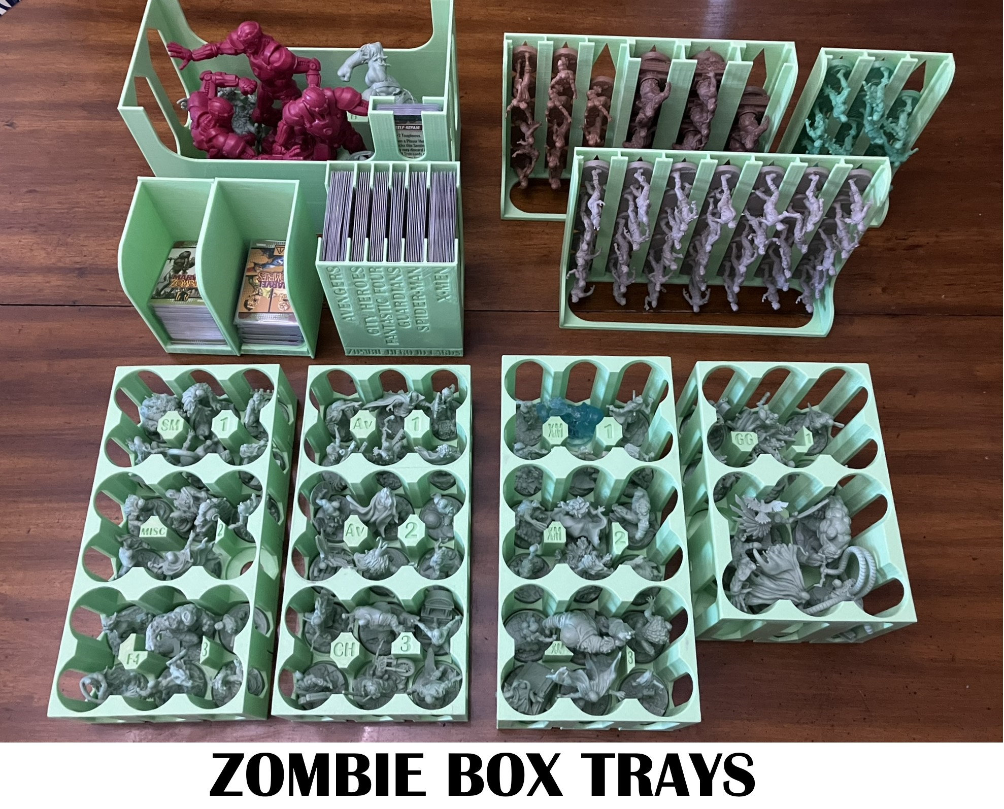 Marvel Zombies 3D Printable Organizer - All Core Boxes, Kickstarter ...