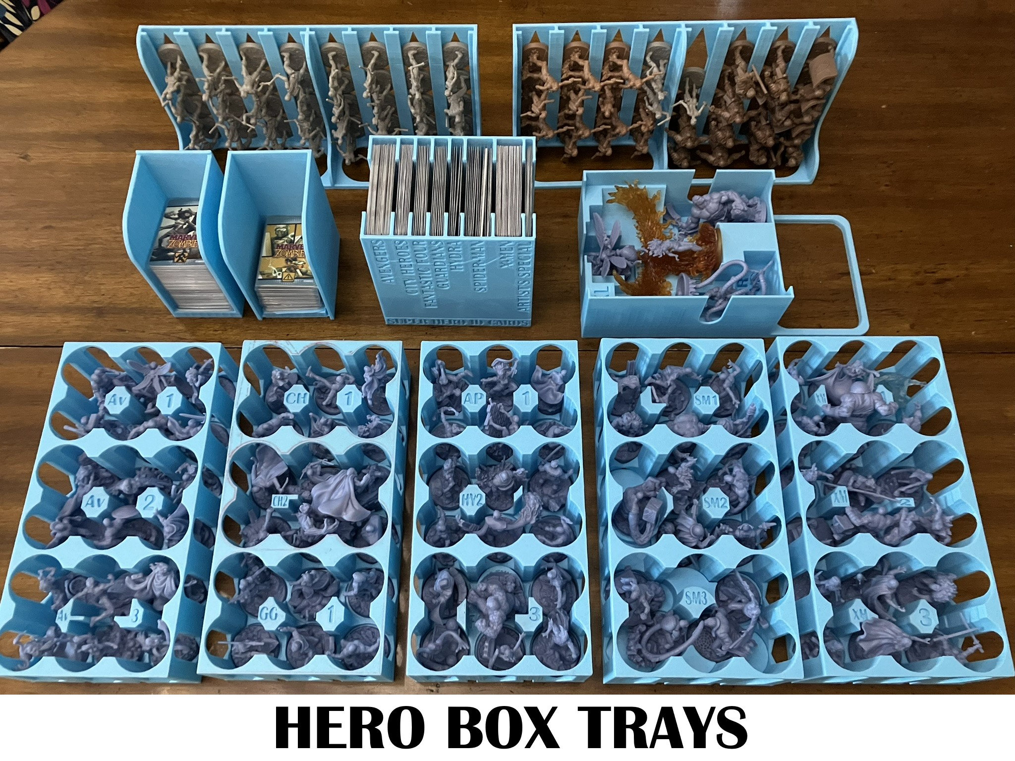 Marvel Zombies 3D Printable Organizer - All Core Boxes, Kickstarter ...