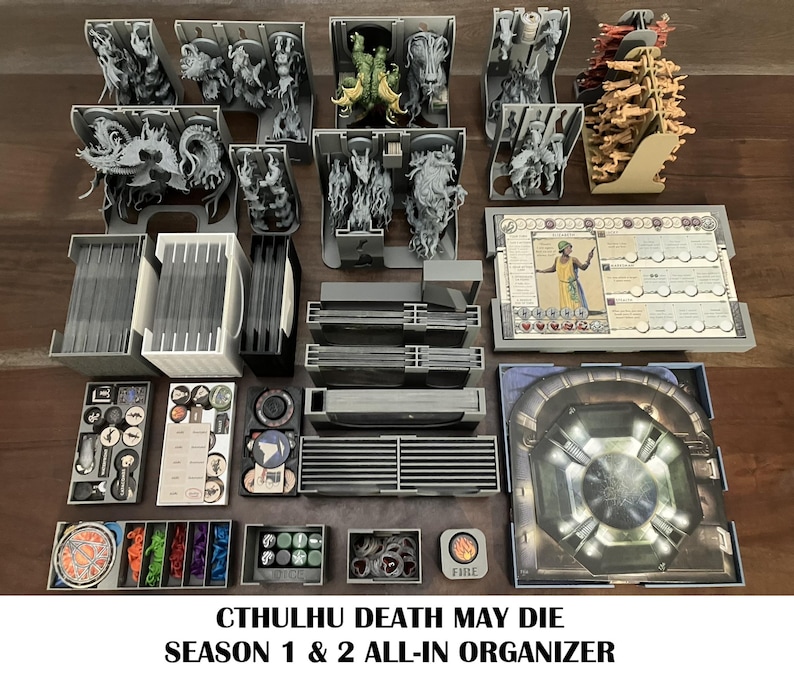 Cthulhu Death May Die Seasons 1 & 2 3D Printable Organizer ...