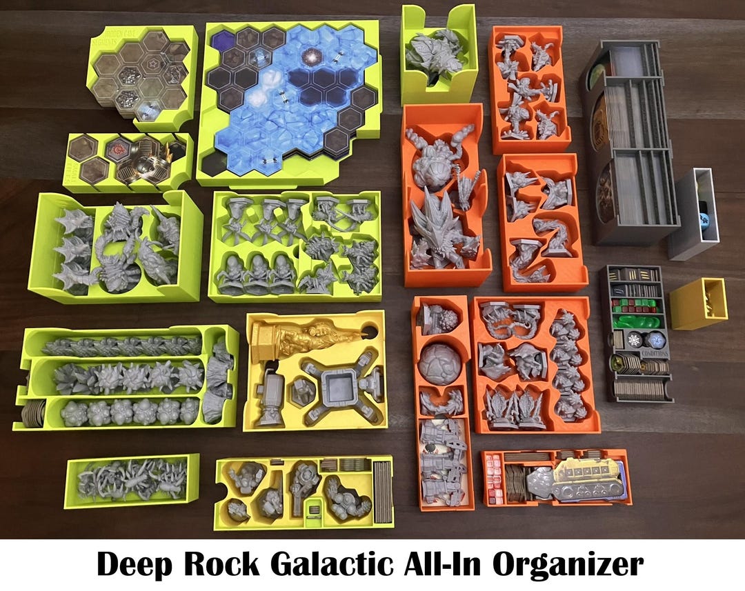 Deep Rock Galactic Fully 3D Printed Organizer - All Expansions in One ...