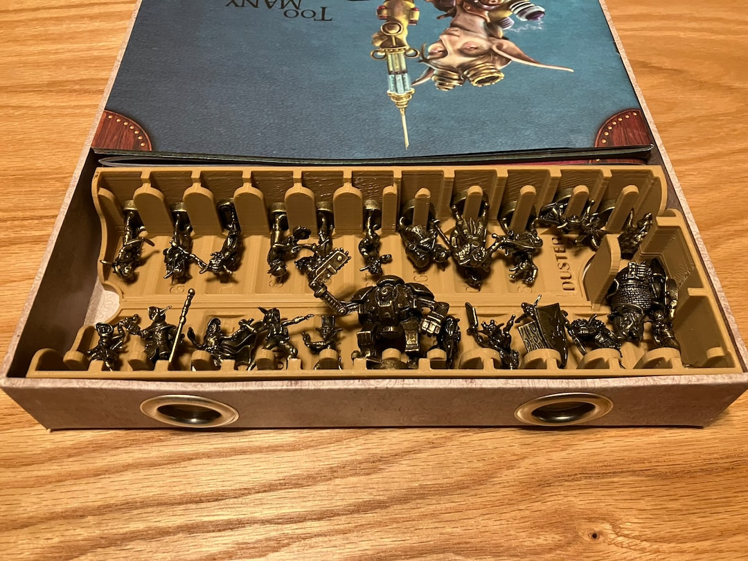 Fully 3D Printed Too Many Bones Brass Mag Figure Organizer Supplement ...