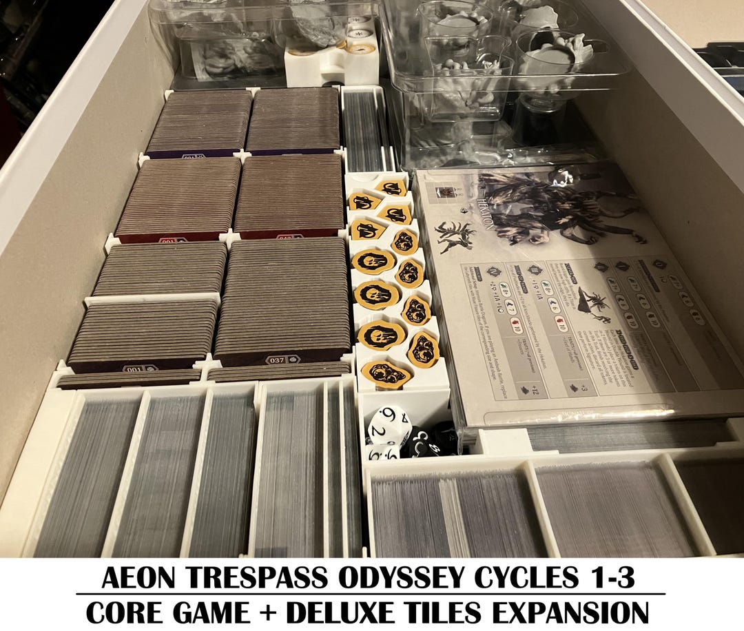 Aeon Trespass Odyssey Fully 3D Printed Organizer for Base Game & Deluxe ...