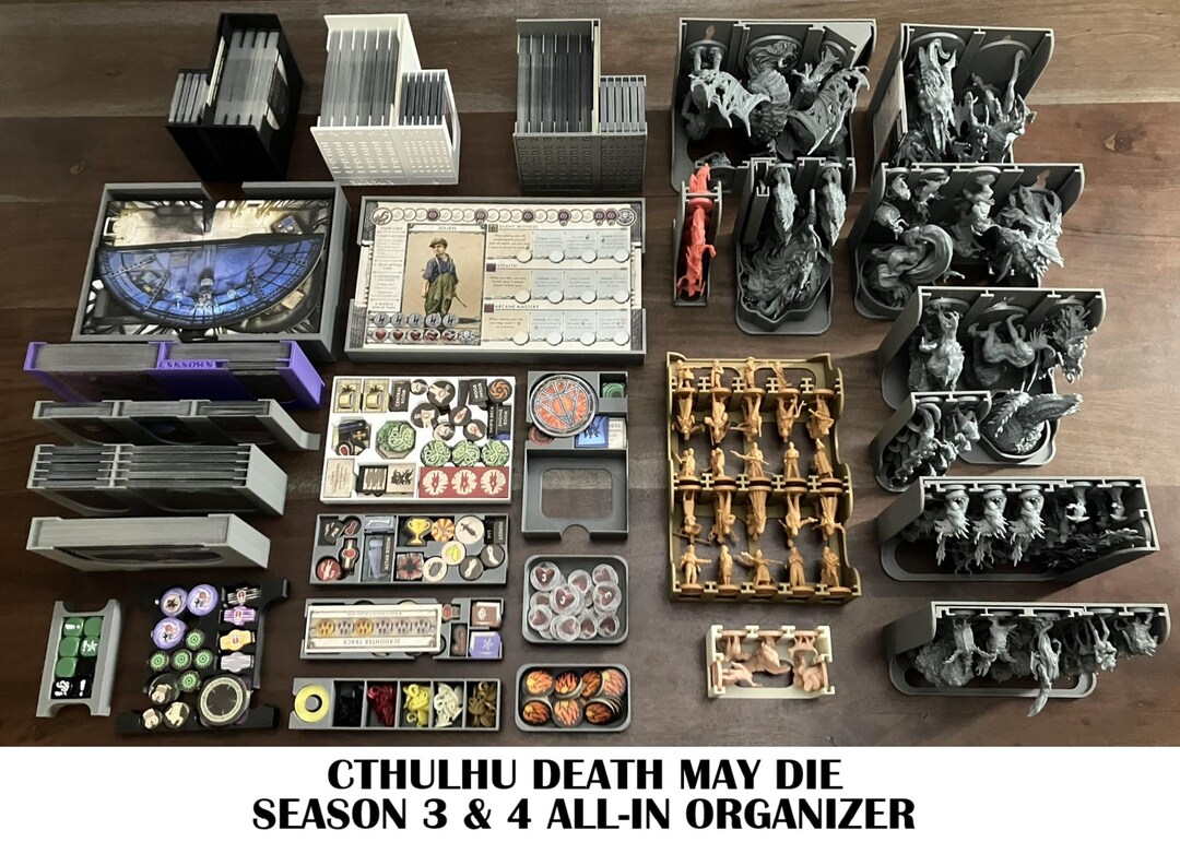 Cthulhu Death May Die Seasons 3 & 4 Fully 3D Printed Organizer ...