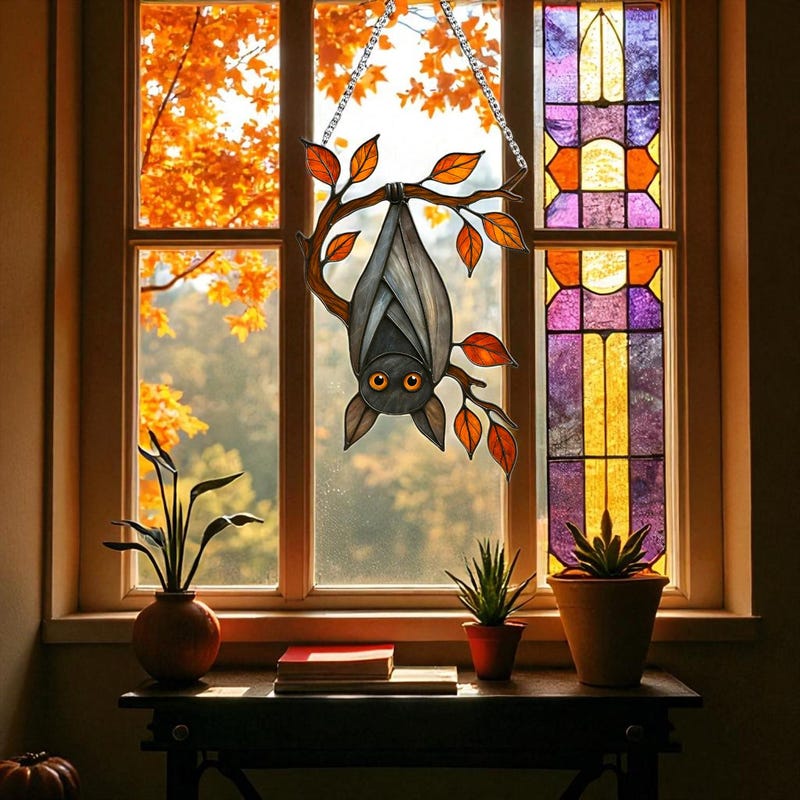 Bat Stained Glass Pattern - Etsy