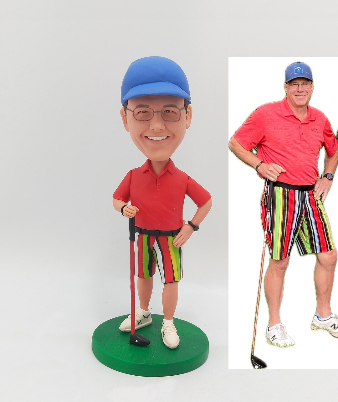 Custom Golf Bobblehead Personalized Golfer Doll, Present for Men or Him ...